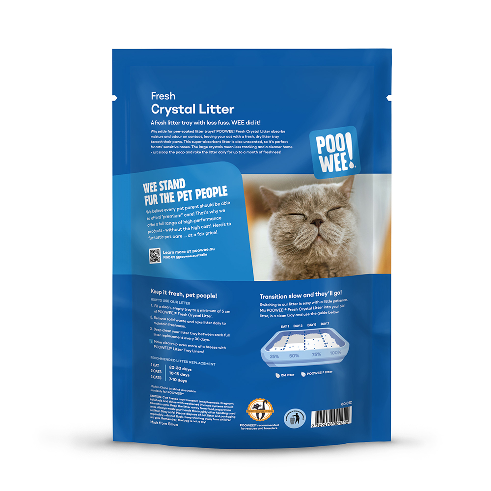 PooWee! - Fresh Crystal Litter - Southern Pet Supplies
