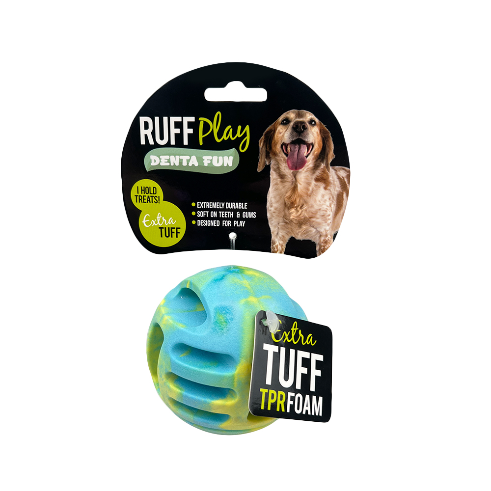 RUFF Play - Denta Fun - Foam Treat Ball - Southern Pet Supplies