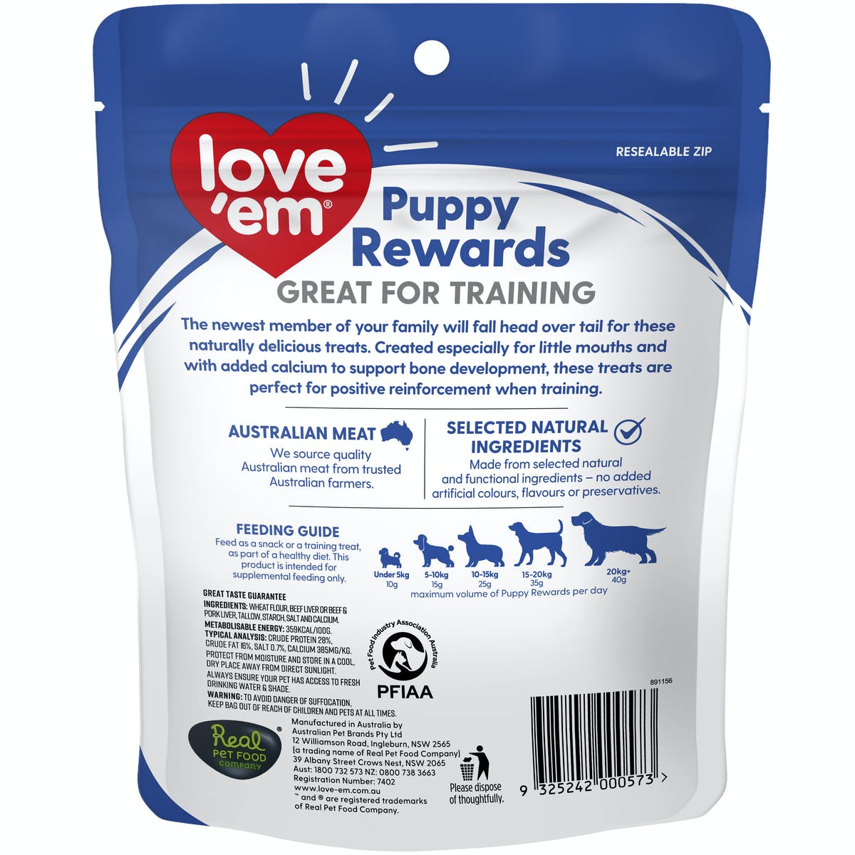 Love 'Em - Puppy Rewards - Southern Pet Supplies